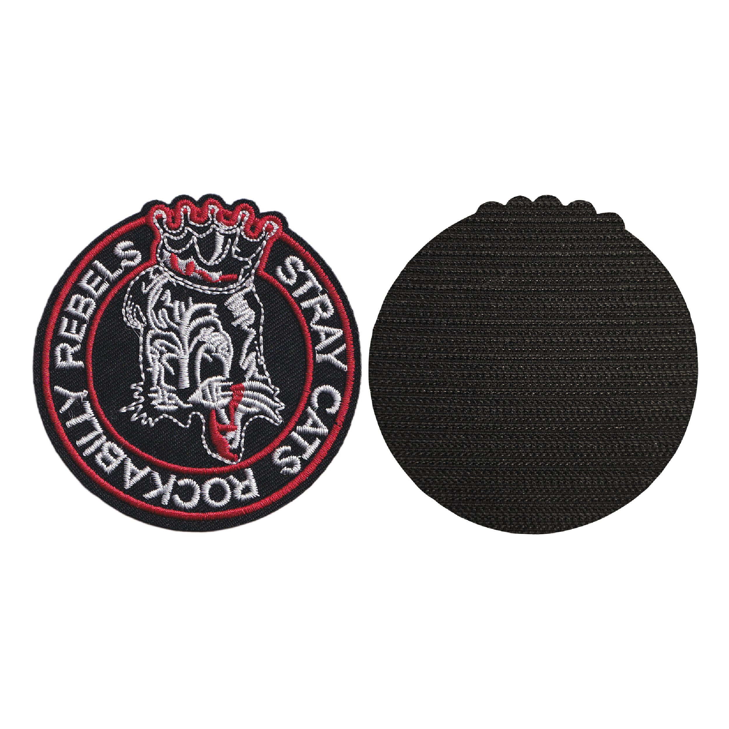 MAXIMUMPATCHES - Stray Cats - Diamètre 8 cm - Ecusson Patch Brodé Avec – maximumpatches.com